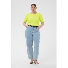 Kaffe curve T-Shirt kurzarm KCcarina Tight fit in Wild Lime | Gr.: L