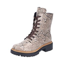 Rieker Stiefelette in Schwarz/Beige | Gr.: 38