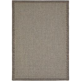 Teppich ANDIAMO, B:57cm H:4mm L:110cm, braun, Kunstfaser, Wohnzimmer, Teppiche, "Savannah", Flachgewebe, In- und Outdoor geeignet, Wohnzimmer