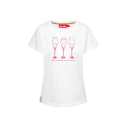 Derbe T-Shirt Die Kl&uuml;gere in Creme | Gr.: S