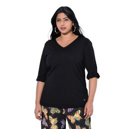 Ulla Popken Pullover in schwarz | Gr.: 42-44