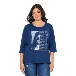 Ulla Popken Shirt in dunkelblau | Gr.: 50-52