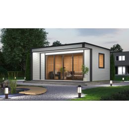 Gartenhaus Weka, grau, Massivholz, Gartenh&auml;user, "Cubilis 4.0"