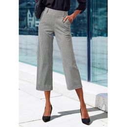 Lascana Culotte in schwarz kariert | Gr.: 32/34