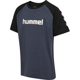 Hummel Shirt "Hmljr Logo T-Shirt S/S" in Blau | Gr.: 158/164