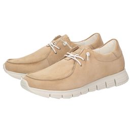 Sioux Damen Schn&uuml;rschuh "Mokrunner-D-007", Gr. 42, beige, Obermaterial: 100% Ziegenveloursleder GOVL. 100% Gummi rubber., Schuhe