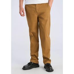 LINDBERGH Herren Chinos "Chinos Relaxed Fit", braun, Gr. 29, Obermaterial: 98% Baumwolle, 2% Elasthan, Hosen