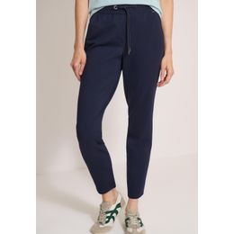 Cecil Damen Stoffhose "Style Tracey", blau, Gr. XXL, Web, Obermaterial: 61% Viskose, 32% Polyamid, 7% Elasthan. Futter: 100% Polyester, Hosen, mit