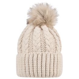 Sterntaler Strickm&uuml;tze Zopfmuster in natur | Gr.: 55 cm