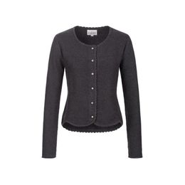 N&uuml;bler N&uuml;bler Strickjacke Langarm Yvonne in Anthrazit | Gr.: L