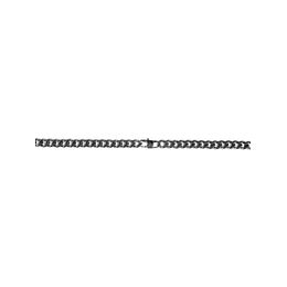 Adeli&aacute;s Unisex Halskette &ndash; Panzerkette aus Edelstahl in schwarz | Gr.: 50 cm