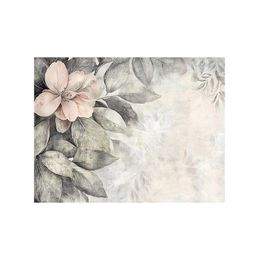 WALLARENA Fototapete Bl&auml;tter in Beige | Gr.: 150 x 105 cm