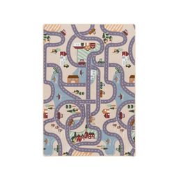 Snapstyle Kinder Spiel Stra&szlig;enteppich Fun Town in Bunt | Gr.: 100x100 cm