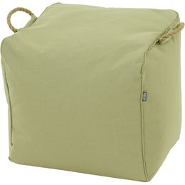 Sitzhocker siena GARDEN, B:46cm H:48cm T:46cm, gr&uuml;n, Obermaterial: 100% Polyester, Outdoor, Hocker, "Integral Hocker 46 x 48 x 46 cm, Farbe