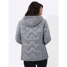 Casual Looks Damen Steppjackesteingrau, Gr. 40, unifarben, 100% Polyester, Wattierung:100% Polyester, Jacken