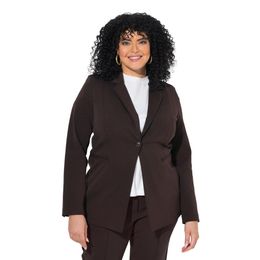 Ulla Popken Jerseyblazer in mahagoni | Gr.: 50-52