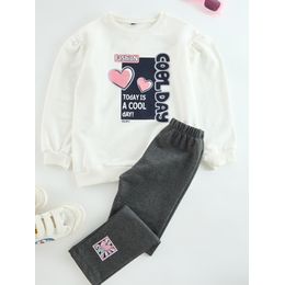Trendyol Set M&auml;dchen Gr&ouml;&szlig;e 128/134 creme / grau / ros&eacute; / schwarzmeliert