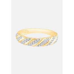 Diamant Exquis Ring aus 375 Gelbgold mit Diamant | Gr.: 52