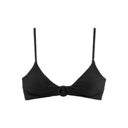Sunseeker Triangel-Bikinioberteil, Schwarz, Gr. 38C/D, Damen, Triangel-Bikinis, Material: Polyamid, Elasthan