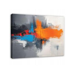 WALLARENA Wandbild Abstrakt in Grau | Gr.: 40 x 30 cm