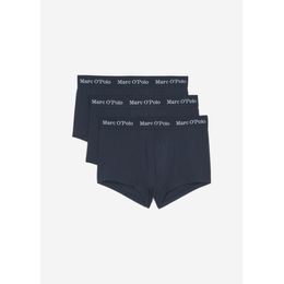 Marc O'Polo MARC O'POLO Herren Trunk "Essentials", Gr. XL, blau, Single Jersey, Obermaterial: 95% Baumwolle, 5% Elasthan, unifarben, Unterhosen, mit markantem