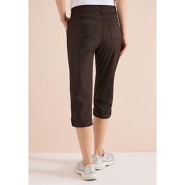 Cecil Damen 3/4-Hose, braun, Gr. 31, unifarben, Web, 98% Baumwolle, 2% Elasthan, Hosen, im Papertouch