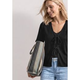 Street One Damen Cardigan, schwarz, Gr. 36, unifarben, Stoff, 50% Viskose, 47% Polyester, 3% Elasthan, Strickjacken, aus softem Materialmix