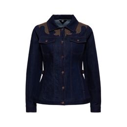 Queen Kerosin Jeansjacke in Denim | Gr.: 3XL