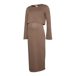 MAMALICIOUS mama licious Kleid in Fossil | Gr.: S