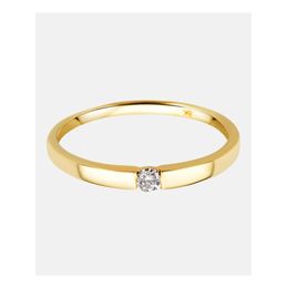 Diamant L'&eacute;ternel Ring aus 333 Gelbgold mit 0.05 Karat Diamant | Gr.: 56