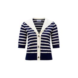 Rich & Royal Rich & Royal Strickjacke in marine ecru - 0001 | Gr.: S