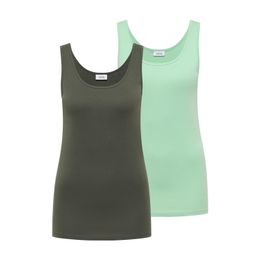 Cecil Damen Tr&auml;gertop, bunt, Gr. L, unifarben, Web, 100% Baumwolle, Tops, aus reiner Baumwolle