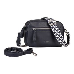 Gabor Damen Handtasche "Silena", blau, Polyurethan, clean, gepflegt, gepr&auml;gtes Muster, unifarben, Taschen, Damen Umh&auml;ngetasche, Schultertasche mit