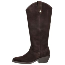 Steve Madden Damen Bikerboots "Steve Madden Stiefel Veloursleder", Gr. 40, braun, Veloursleder, Schuhe