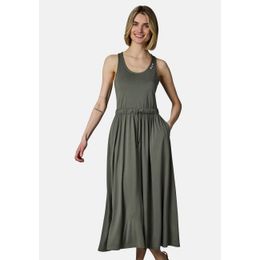 Ragwear Damen Shirtkleid "Mauglia YOUMODO", gr&uuml;n, Gr. S, Obermaterial: 68% Modal, 32% Polyester, Kleider, Sommerkleid mit Tr&auml;gern und Taillenzugband