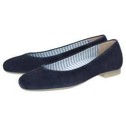 Sioux Damen Ballerina "Villanelle-701", Gr. 39,5, blau, Obermaterial: 100% Ziegenveloursleder GOVL. 100% Gummi rubber., Schuhe