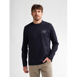 PETROL INDUSTRIES Langarmshirt mit Print forgewall in Blau | Gr.: XXXL