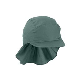 Sterntaler Schirmm&uuml;tze mit Nackenschutz Basic in dunkelgr&uuml;n | Gr.: 53 cm
