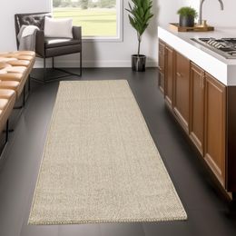 Teppich, B:80cm H:7mm L:250cm, beige, Ayyildiz Teppiche, Polypropylen, Wohnzimmer, Teppiche, "LOOM 4300 , auch als L&auml;ufer und in Rund", Kurzflor,