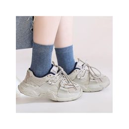 MUNADUNA 5er-Pack Kindersocken einfarbig Rosa | Gr.: 17-18