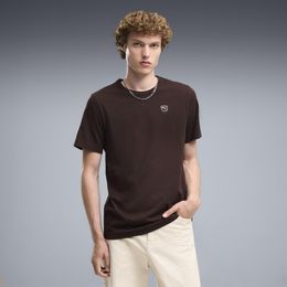 Puma Herren T-Shirt "Essentials Elevated T-Shirt Herren"chocolate fondue braun, Gr. M, clean, Obermaterial: 100% Baumwolle. Rippe: 20% Polyester, 80%