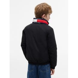 Tommy Hilfiger Jungen Blousonschwarz, Gr. 7, unifarben, Web, Obermaterial: 100% Nylon. Futter: 100% Polyester. F&uuml;llung: 50% Polyester, 50% Polyester