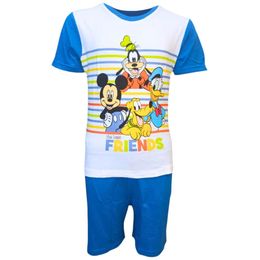 Schlafanzug kurz Disney Mickey and Friends in Blau | Gr.: 110