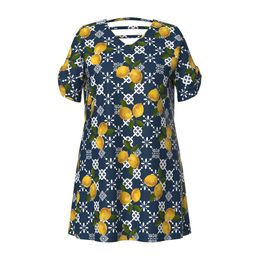 Ulla Popken Midikleid in dunkelblau | Gr.: 50-52