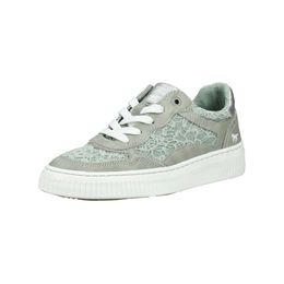Mustang Shoes Damen Sneaker "Mustang Shoes Sneaker Lederimitat", Gr. 38, gr&uuml;n, Lederimitat, Schuhe