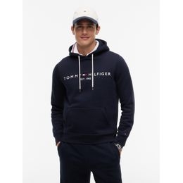Tommy Hilfiger Herren Kapuzensweatshirt "TOMMY LOGO HOODY", wei&szlig;, Gr. XXXL, bestickt, unifarben, Sweatware, Obermaterial: 72% Baumwolle, 28%