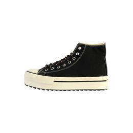 victoria Hohe Sneaker mit Schn&uuml;rung Schwarz | Gr.: 40