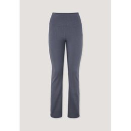 hessnatur Rib Leggings in schieferblau | Gr.: XS