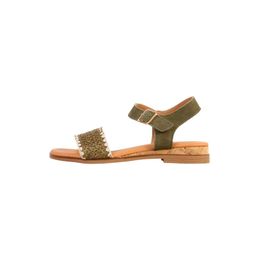 Divine Factory Al&eacute;noa-Ledersandalen Gr&uuml;n | Gr.: 39