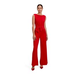 Vera Mont Damen Overall "Damen mit weitem Bein", rot, Gr. 36, Cr&ecirc;pe, Obermaterial: 95% Polyester, 5% Elasthan. Futter: 100% Polyester, Overalls,